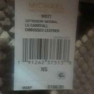 Michael Kors | Bags | Mk Luxe Python Embossed Leather Carry All Wallet ...